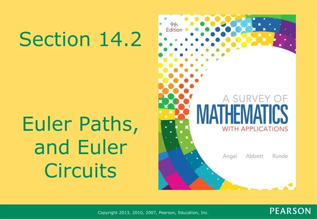 PPT - Section 14.2 Euler Paths, and Euler Circuits PowerPoint ...
