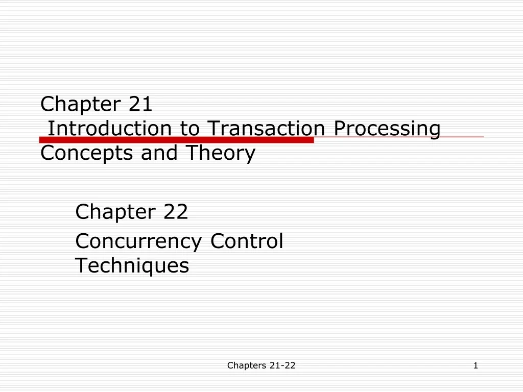 Ppt Concurrency Control In Transaction Processing Systems Powerpoint