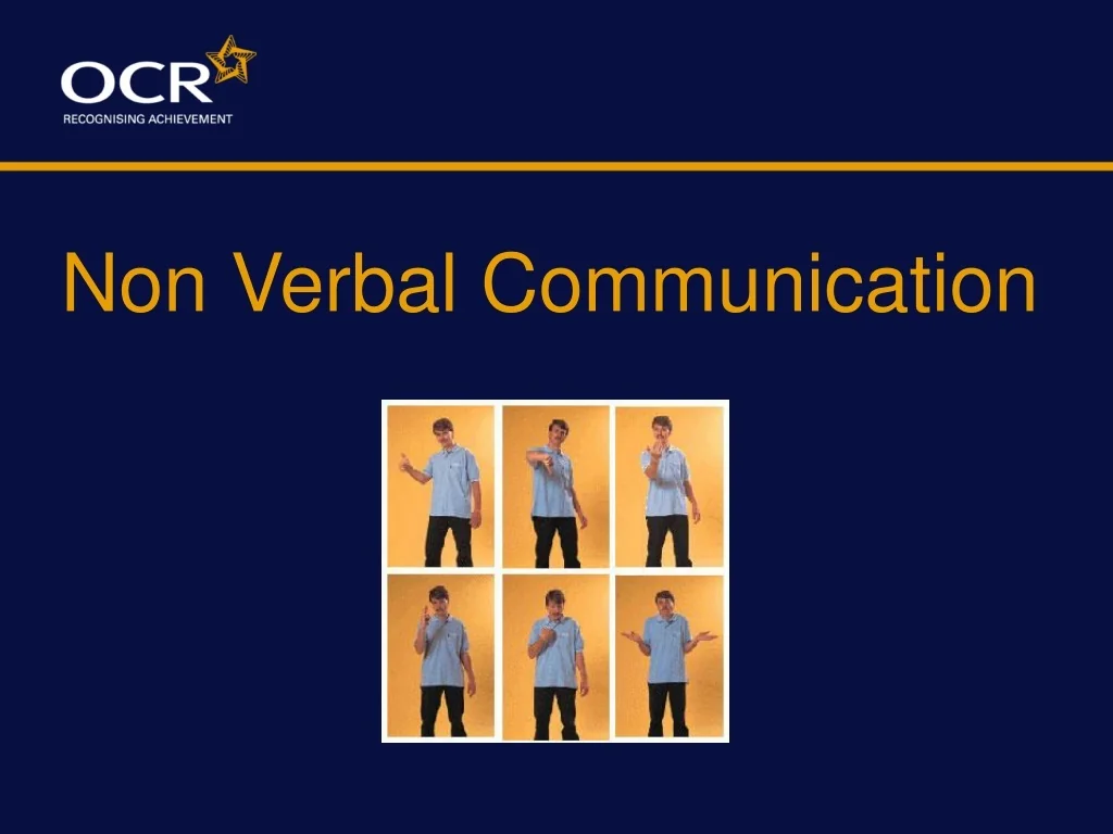 PPT - Non Verbal Communication PowerPoint Presentation, free download ...