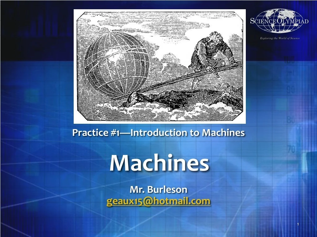 PPT - Science Olympiad Machines Practice #1: Introduction to Machines ...