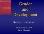 PPT - GENDER AND DEVELOPMENT PowerPoint Presentation, free download ...