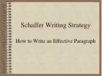 PPT - Jane Schaffer Writing Method Terminology Part 1 PowerPoint ...