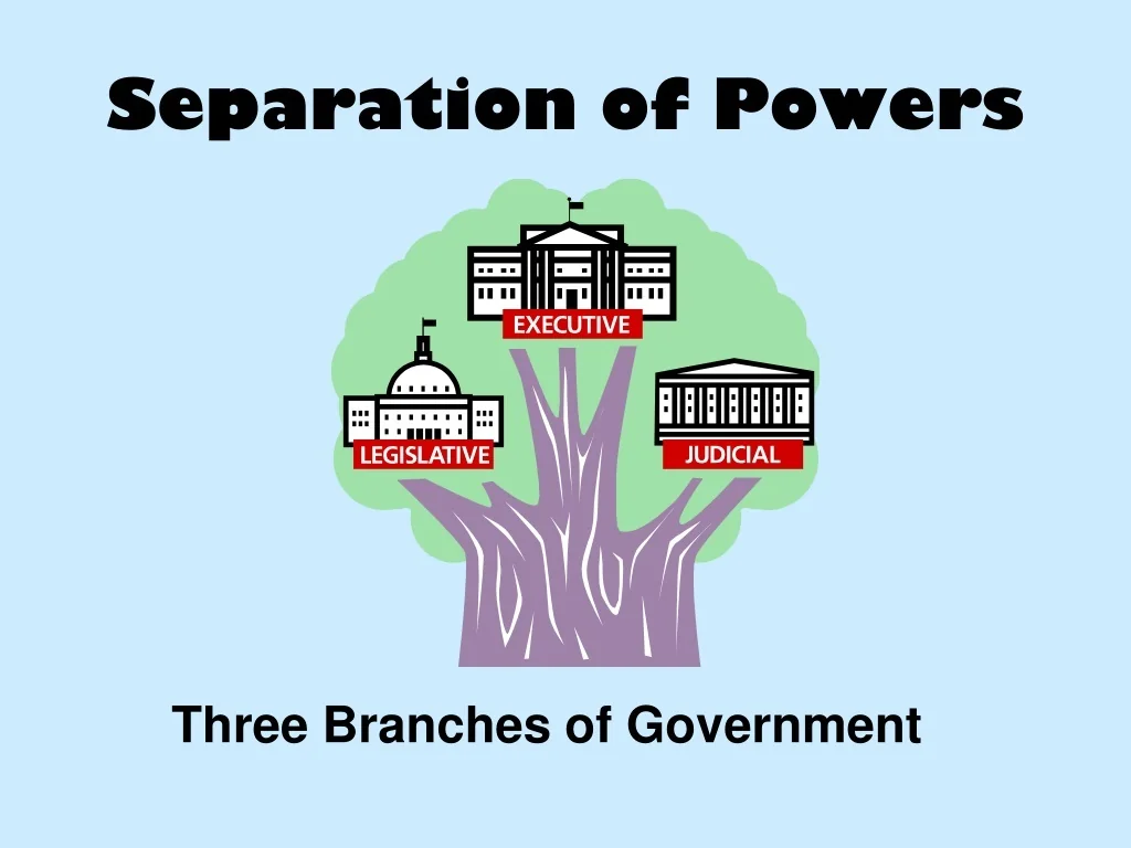 PPT - Three Branches of Government: Separation of Powers Chart ...