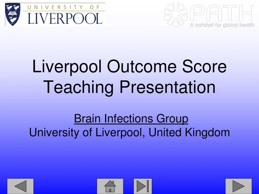PPT - Liverpool Outcome Score Teaching Presentation PowerPoint ...