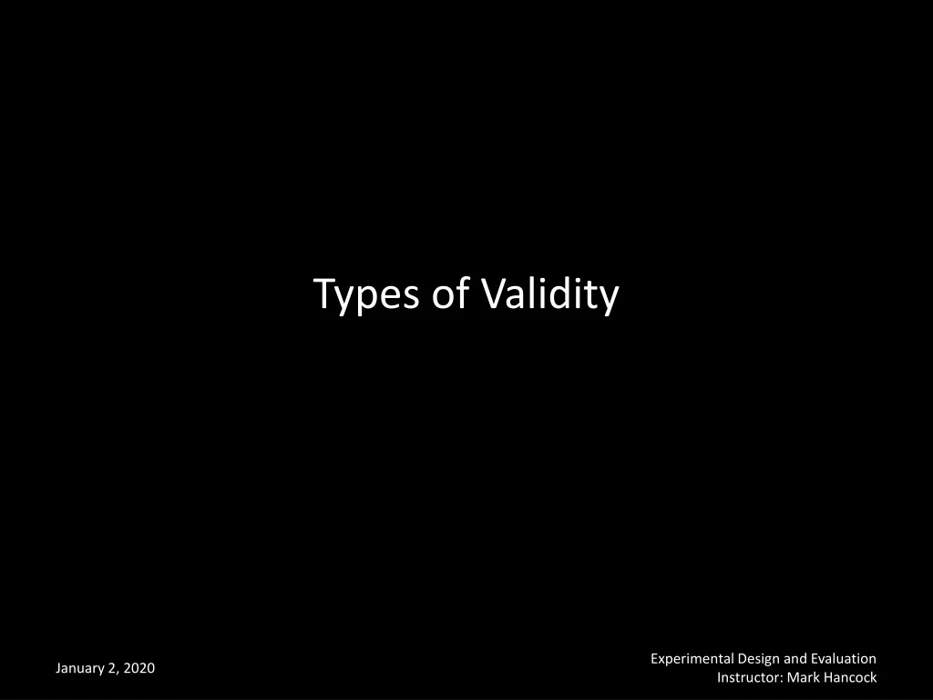 PPT - Types of Validity PowerPoint Presentation, free download - ID:9408152