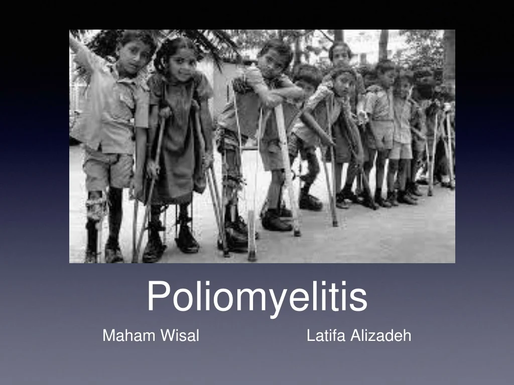 PPT - Poliomyelitis PowerPoint Presentation, free download - ID:9408459
