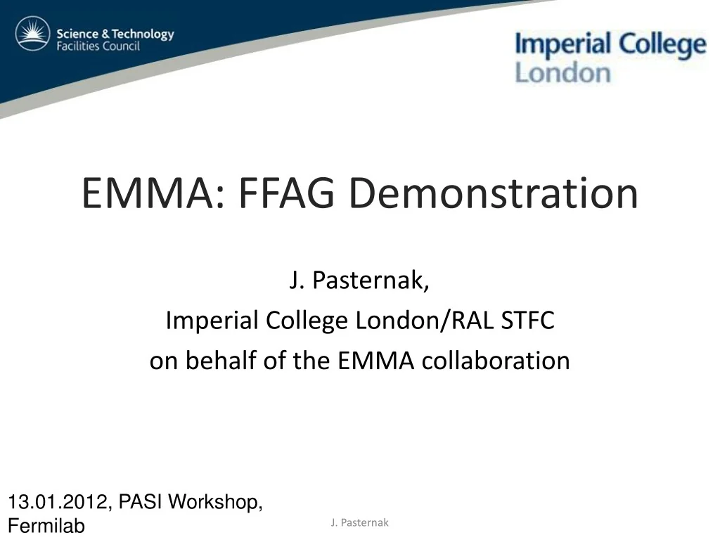 PPT - EMMA: FFAG Demonstration PowerPoint Presentation, free download ...