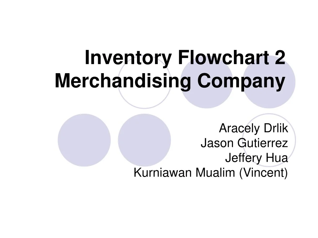 PPT - Inventory Flowchart 2 Merchandising Company PowerPoint ...