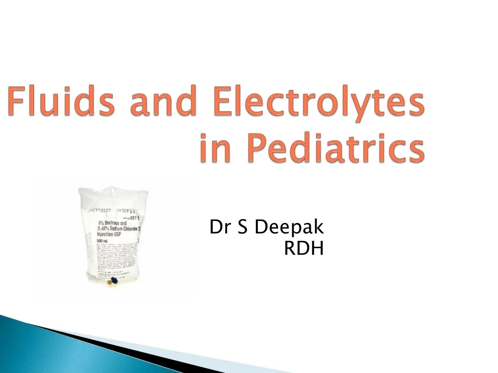PPT - Pediatric Fluids & Electrolytes: Basics, Calculation ...