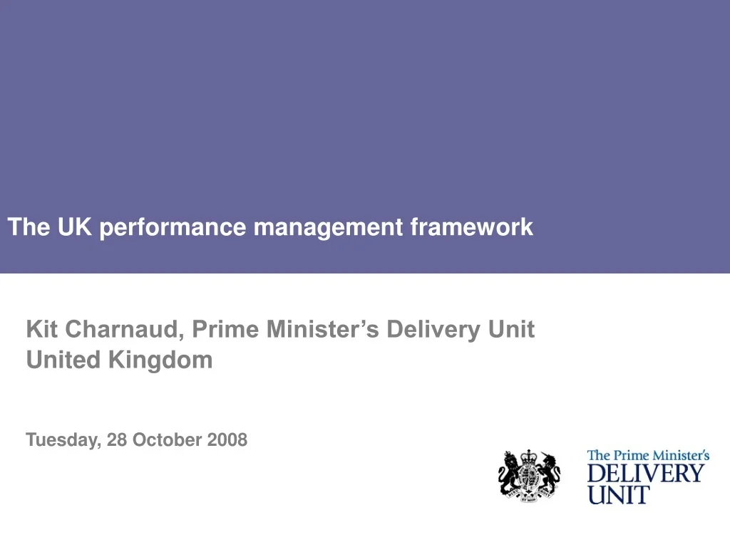 PPT - The UK performance management framework PowerPoint Presentation ...