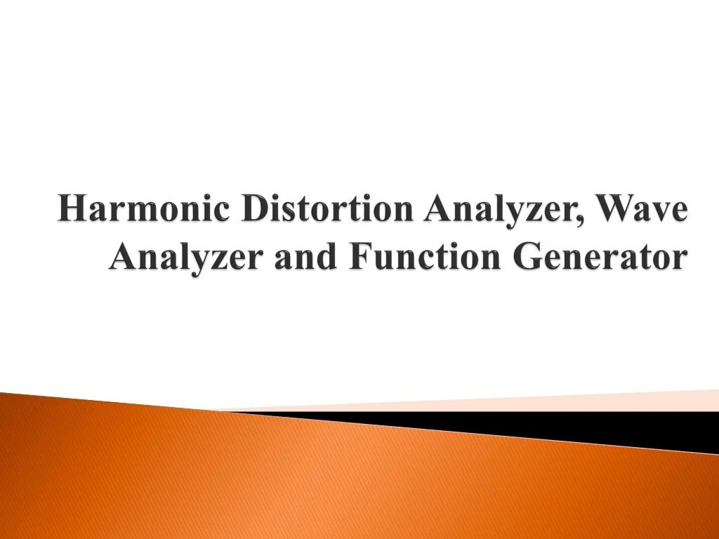 PPT - Advanced Wave Analyzer & Function Generator PowerPoint ...