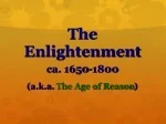 PPT - The Enlightenment 1700 - 1800 PowerPoint Presentation, free ...
