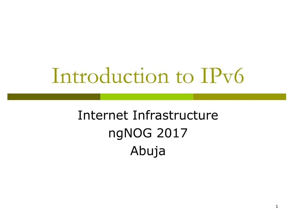 PPT - Introduction to IPv6 PowerPoint Presentation, free download - ID ...