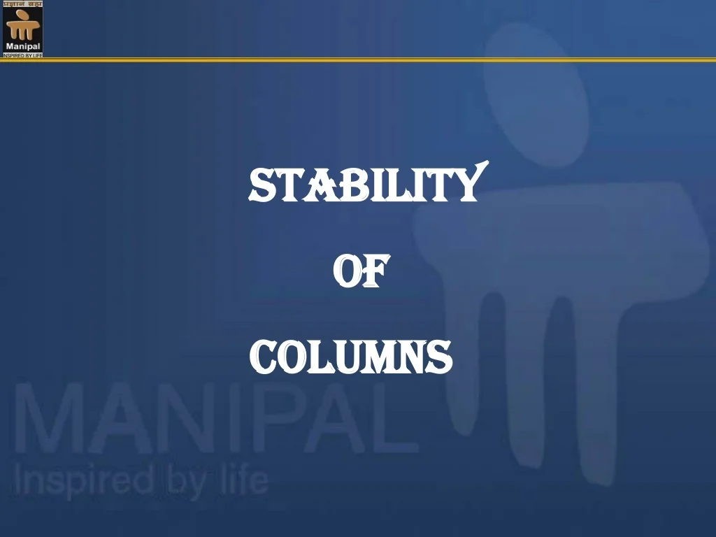PPT - Stability of Columns and Struts PowerPoint Presentation, free ...