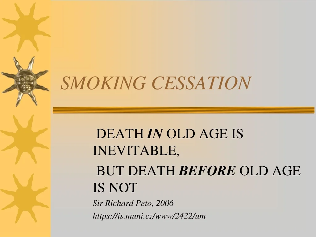 PPT - SMOKING CESSATION PowerPoint Presentation, free download - ID:9414865