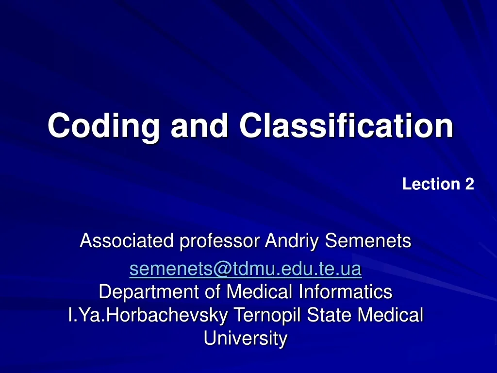 PPT - Medical Coding and Classification Basics PowerPoint Presentation ...