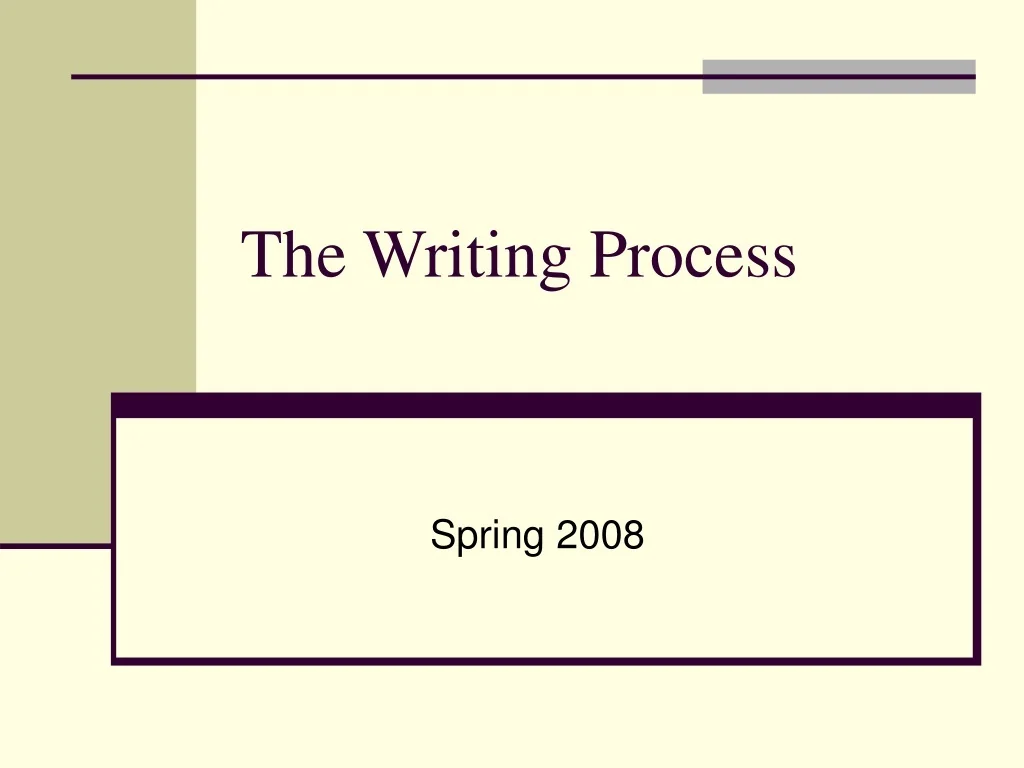 PPT - The Writing Process PowerPoint Presentation, free download - ID ...