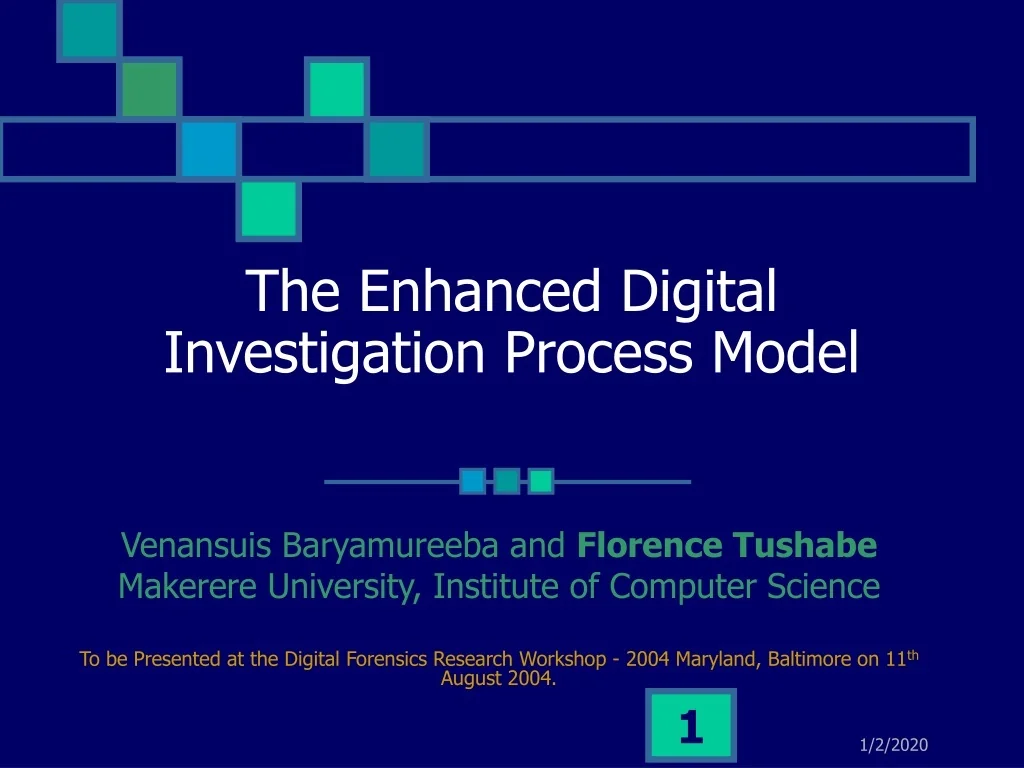 PPT - Enhanced Digital Investigation Process Model Review and Analysis ...