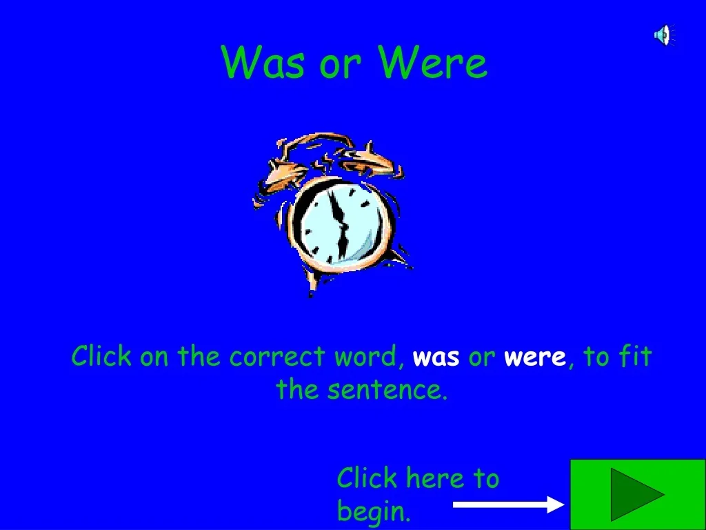 PPT - English Grammar Exercise - Was or Were in Sentences Practice ...