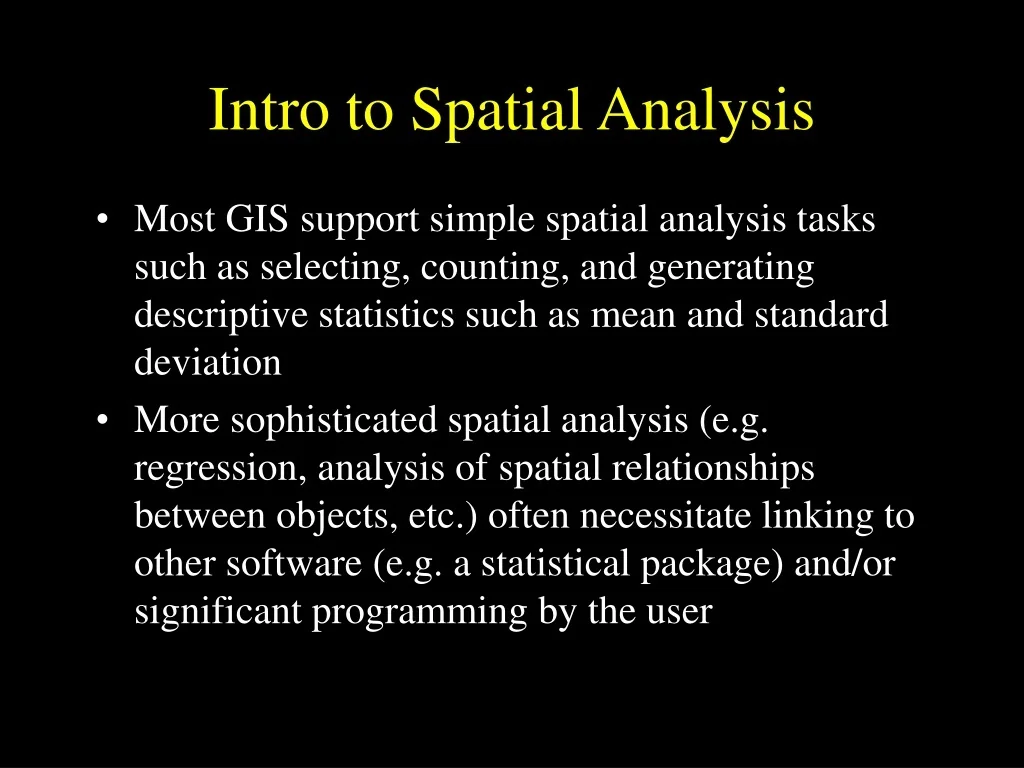 PPT - Intro to Spatial Analysis PowerPoint Presentation, free download ...