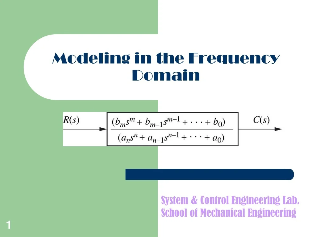 PPT - Modeling in the Frequency Domain PowerPoint Presentation, free download - ID:9418708