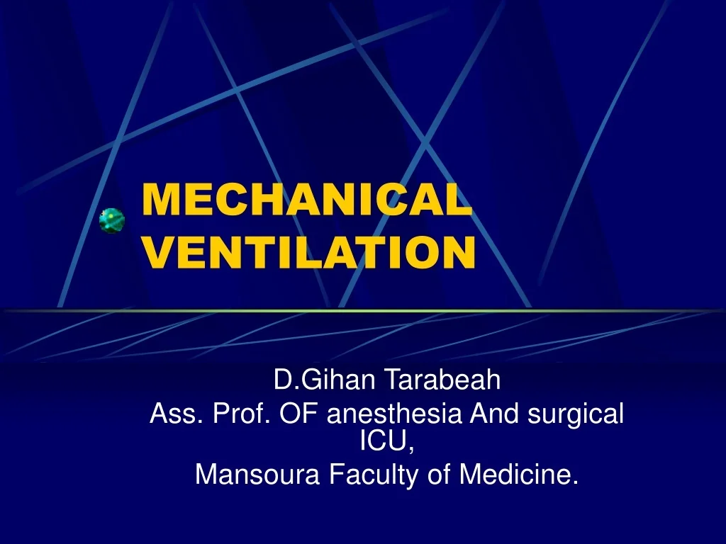 PPT - MECHANICAL VENTILATION PowerPoint Presentation, free download ...