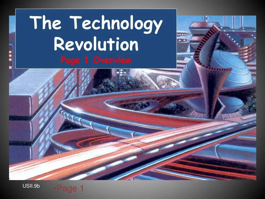 PPT - The Technology Revolution Page 1 Overview PowerPoint Presentation ...