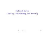 PPT - Network Layer Delivery Forwarding and Routing PowerPoint ...