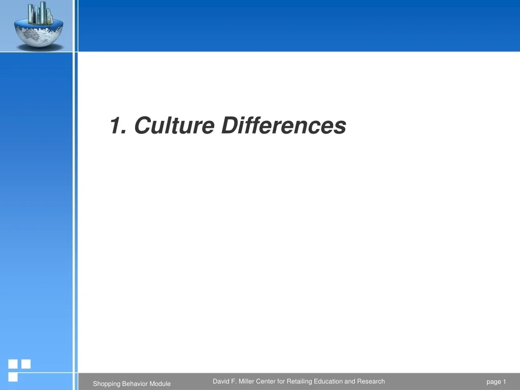PPT - 1. Culture Differences PowerPoint Presentation, free download ...