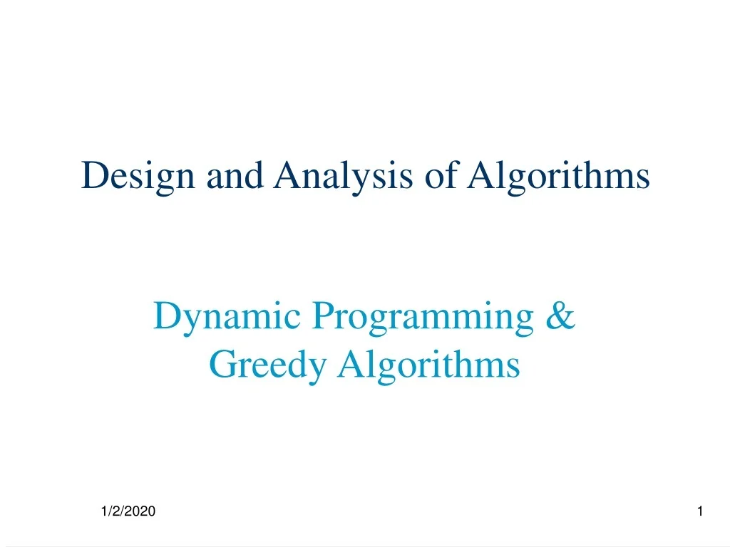 Ppt Design And Analysis Of Algorithms Powerpoint Presentation Free