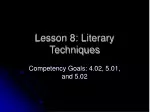 PPT - Literary Techniques PowerPoint Presentation, free download - ID ...