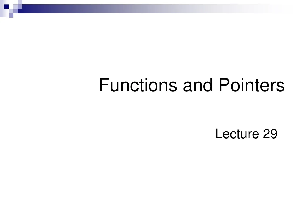 PPT - Functions and Pointers: Comprehensive Guide in C Programming ...