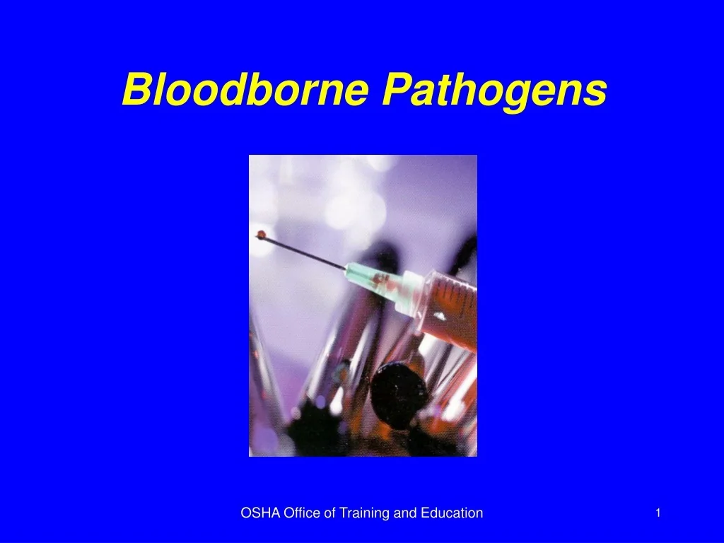PPT - Bloodborne Pathogens: OSHA Training Guide PowerPoint Presentation ...