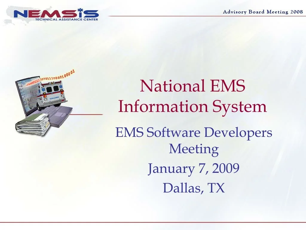 PPT - National EMS Information System PowerPoint Presentation, free ...