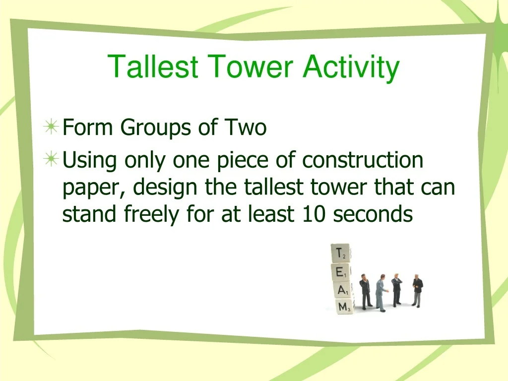 PPT - Tallest Tower Challenge: Build & Reflect PowerPoint Presentation ...