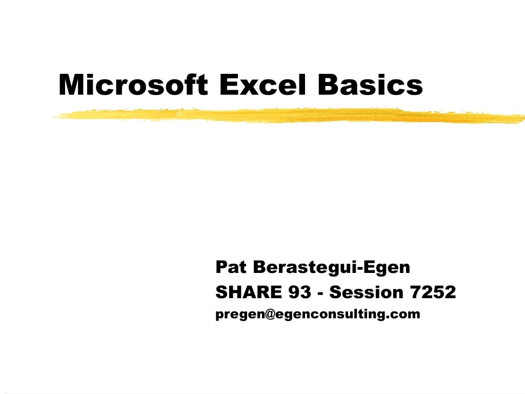 PPT - Microsoft Excel Basics PowerPoint Presentation, free download ...