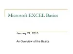 PPT - Excel Basics PowerPoint Presentation, free download - ID:6847451