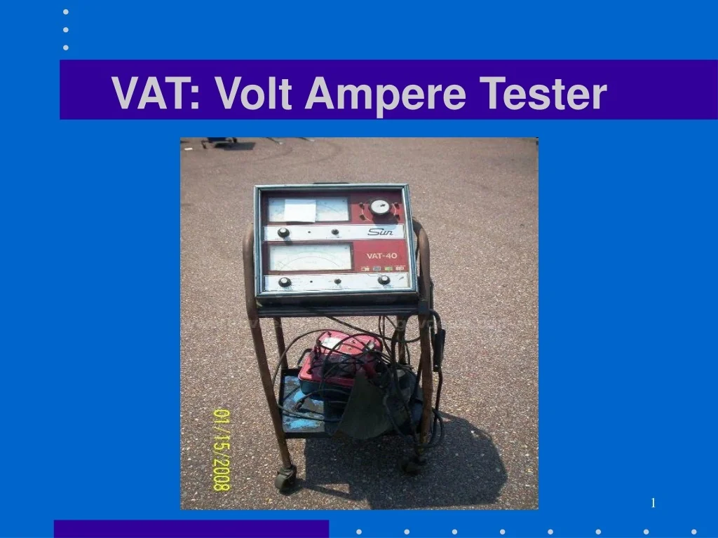 PPT - VAT: Volt Ampere Tester PowerPoint Presentation, free download ...