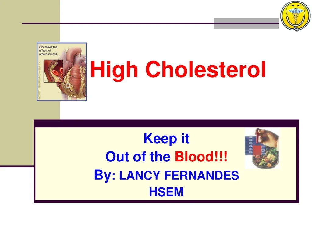PPT - High Cholesterol PowerPoint Presentation, free download - ID:9432582