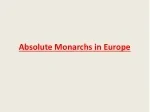 PPT - Absolute Monarchs In Europe PowerPoint Presentation, free ...