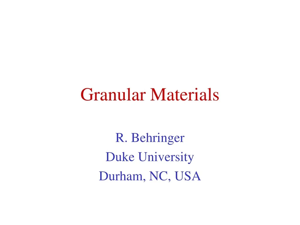 PPT - Granular Materials PowerPoint Presentation, free download - ID ...