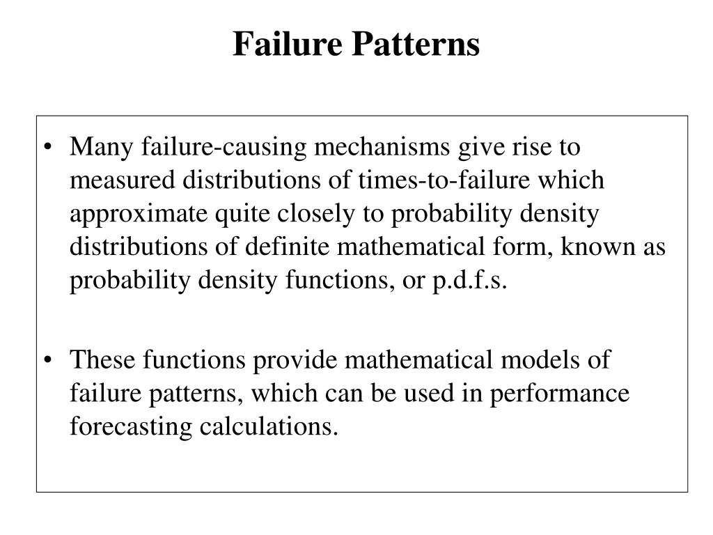 PPT - Failure Patterns PowerPoint Presentation, free download - ID:9434526