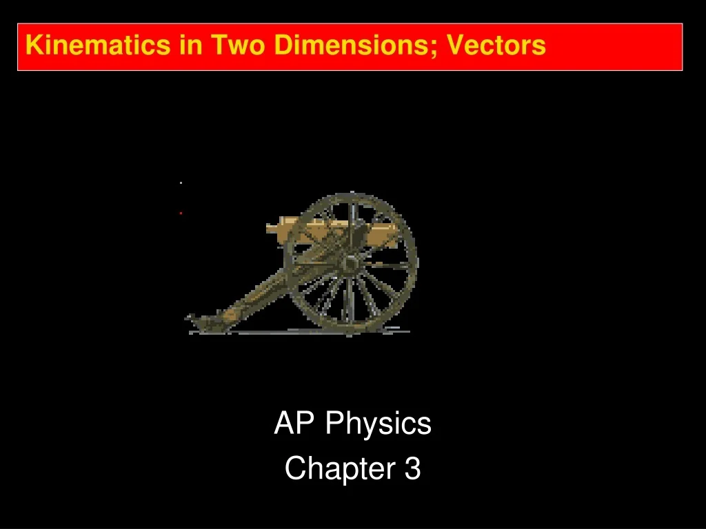 PPT - Kinematics in Two Dimensions; Vectors PowerPoint Presentation ...