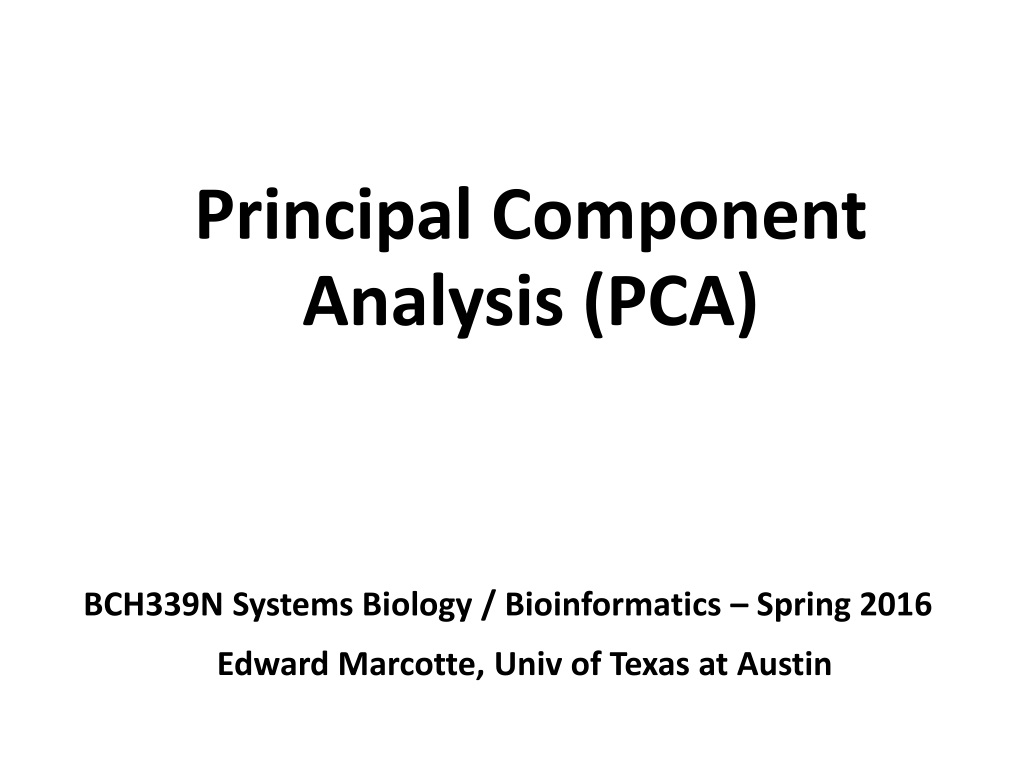 PPT - Principal Component Analysis (PCA) PowerPoint Presentation, free ... PPT - Principal Component Analysis (PCA) PowerPoint Presentation, free ...