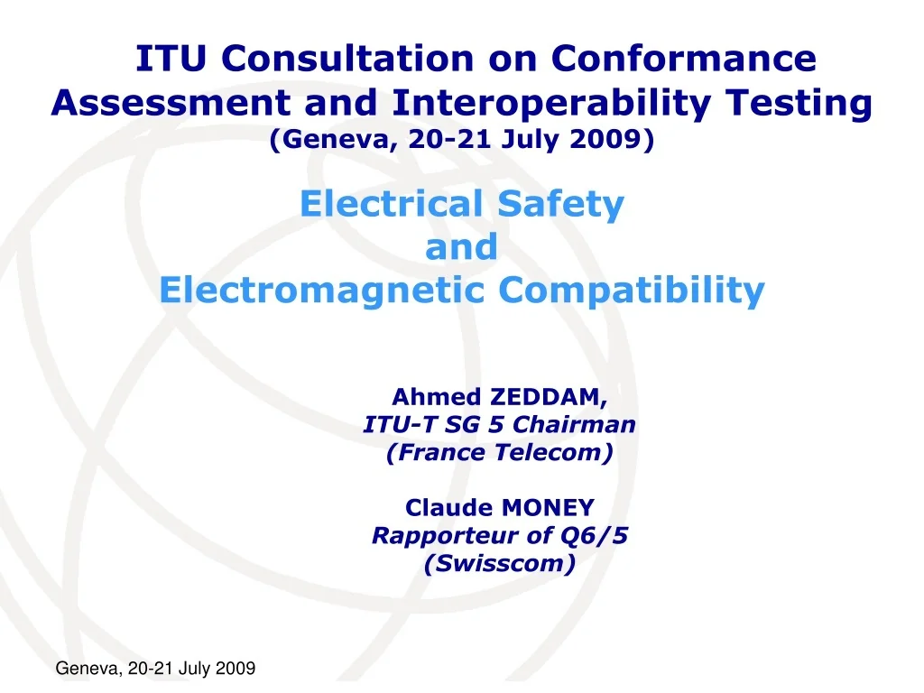 PPT - Electrical Safety and Electromagnetic Compatibility PowerPoint ...
