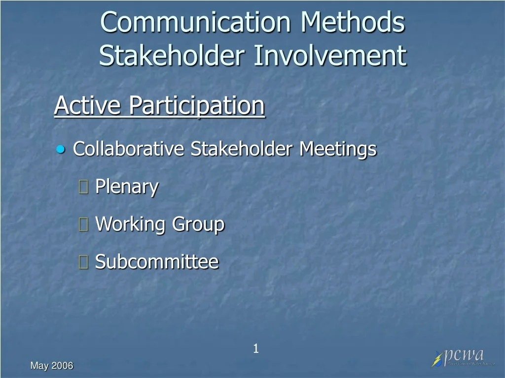 PPT - Stakeholder Engagement Strategies for Effective Communication and ...