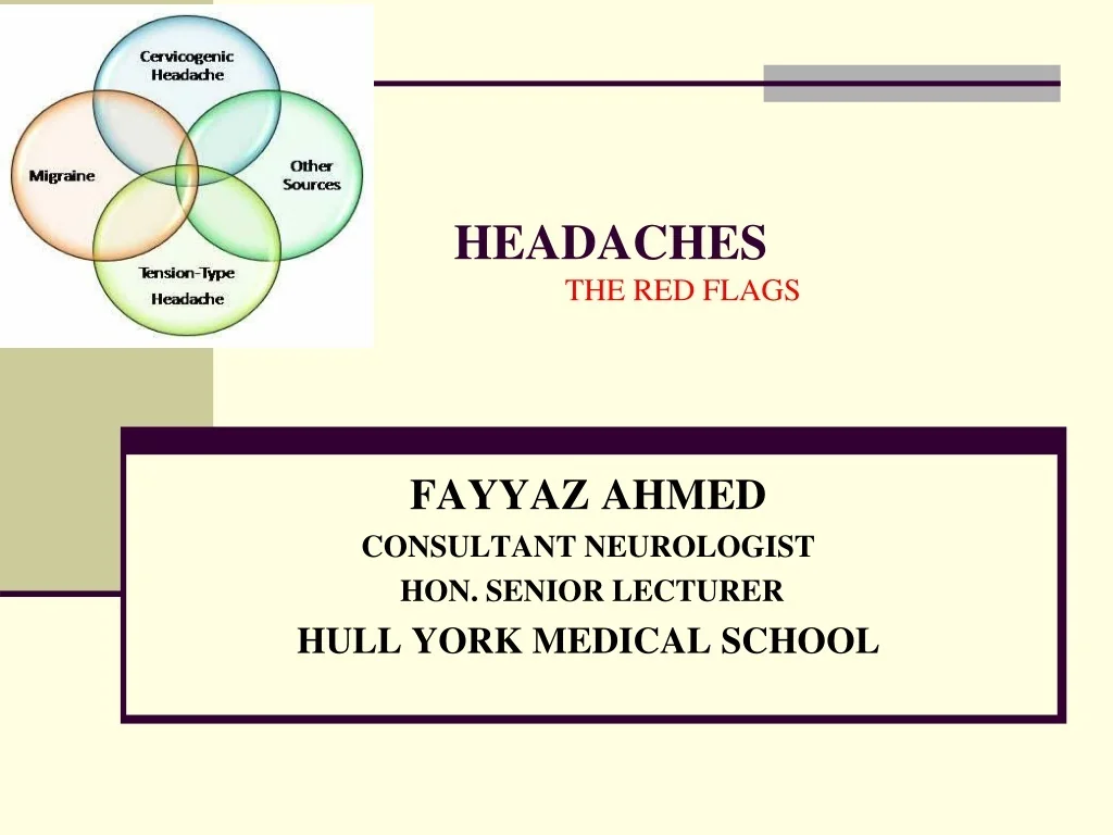 PPT - Headaches: The Red Flags PowerPoint Presentation, free download ...