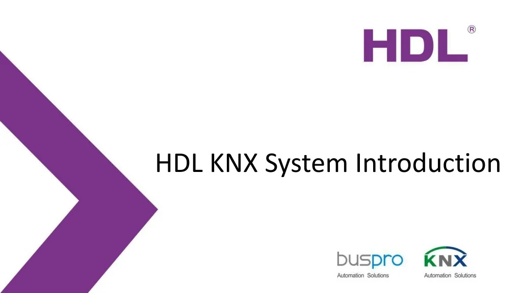 PPT - HDL KNX System Introduction PowerPoint Presentation, free ...
