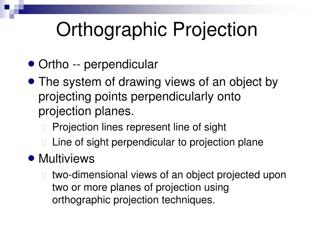 PPT - Orthographic Projection PowerPoint Presentation, free download ...