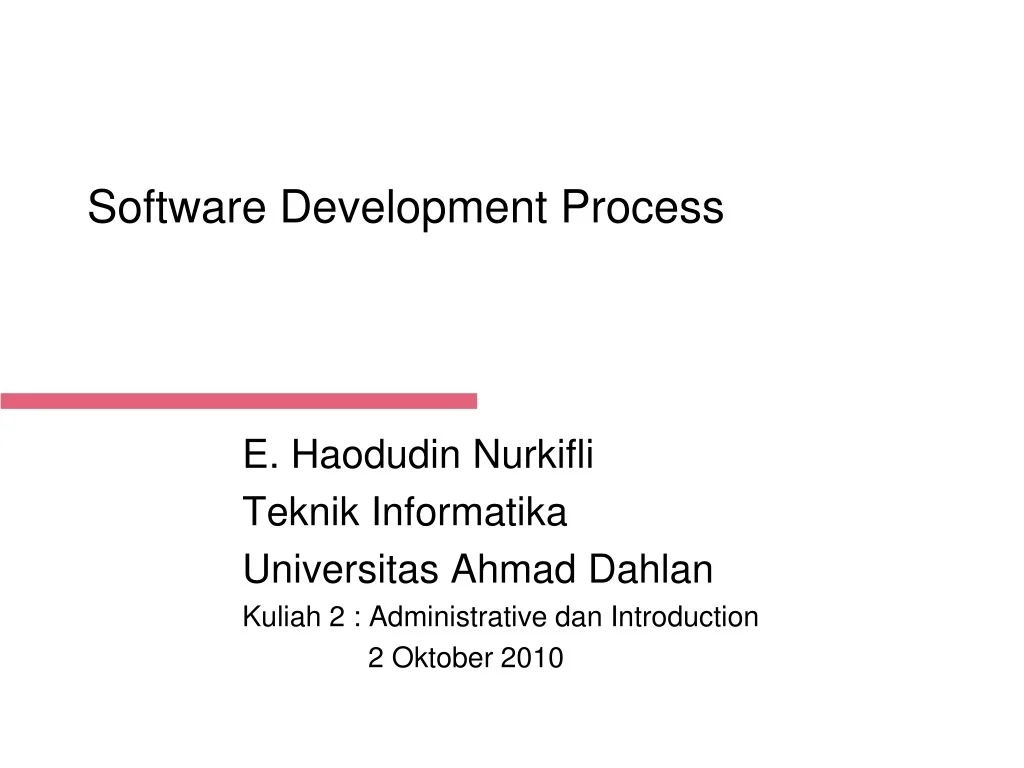 PPT - Software Development Process PowerPoint Presentation, free ...